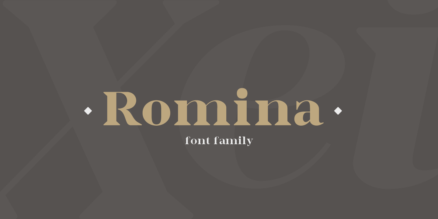 Romina Font Family by Rosario Nocera | Font Bros