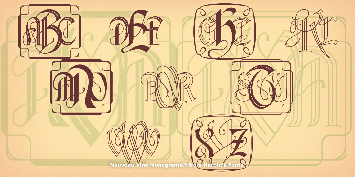 Monograms Fonts | Font Bros