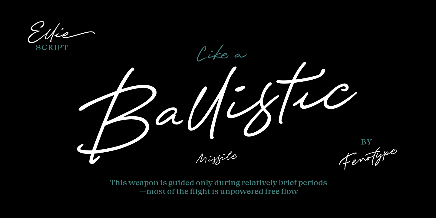 Ellie Script Font Family by Fenotype | Font Bros