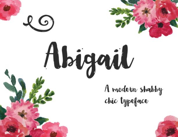 Abigail Font Style by Emily Spadoni | Font Bros