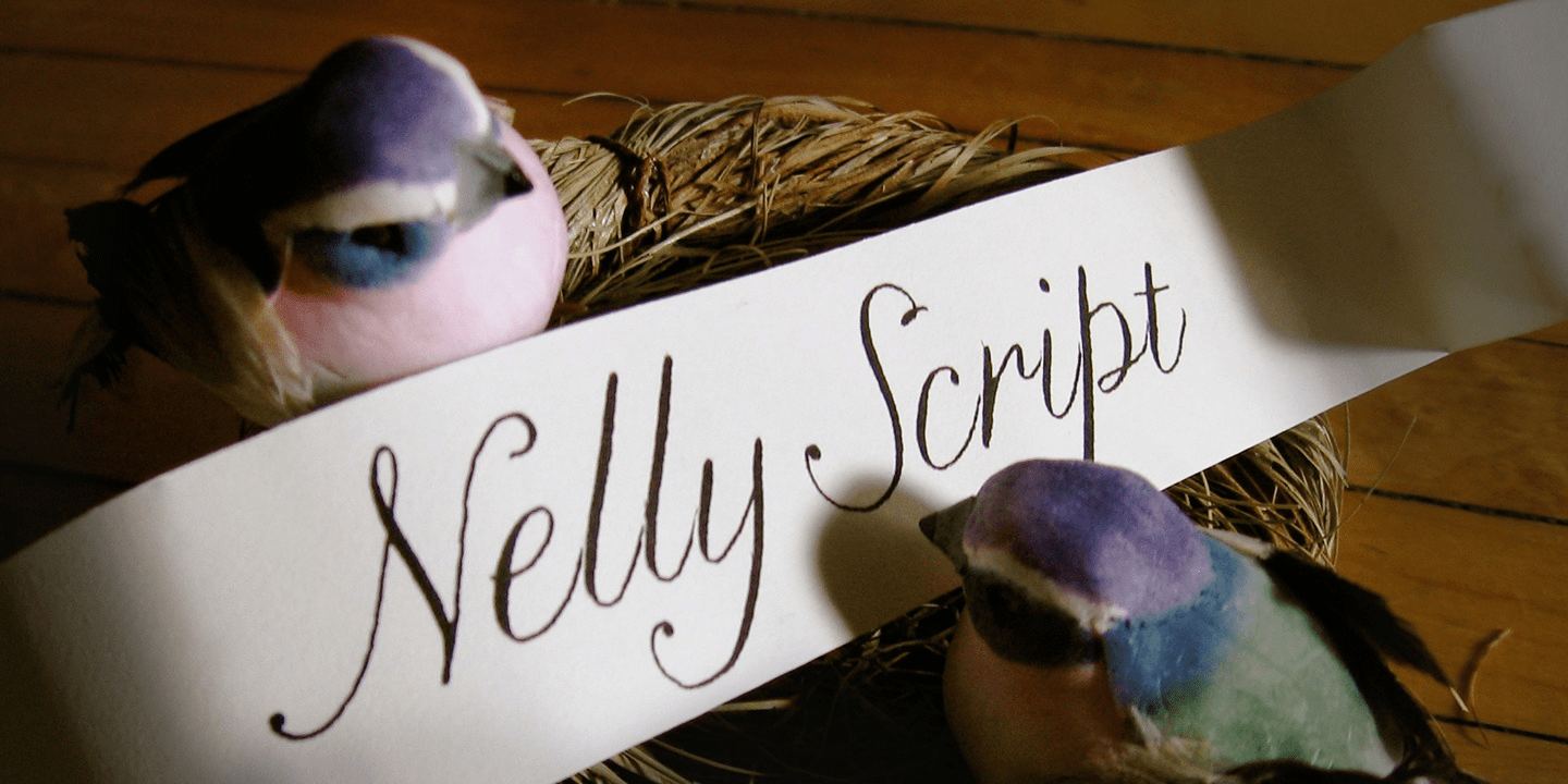 Nelly Script Font Style by Tart Workshop | Font Bros