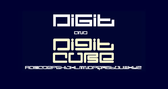 Digit Font Family by Fontalicious | Font Bros