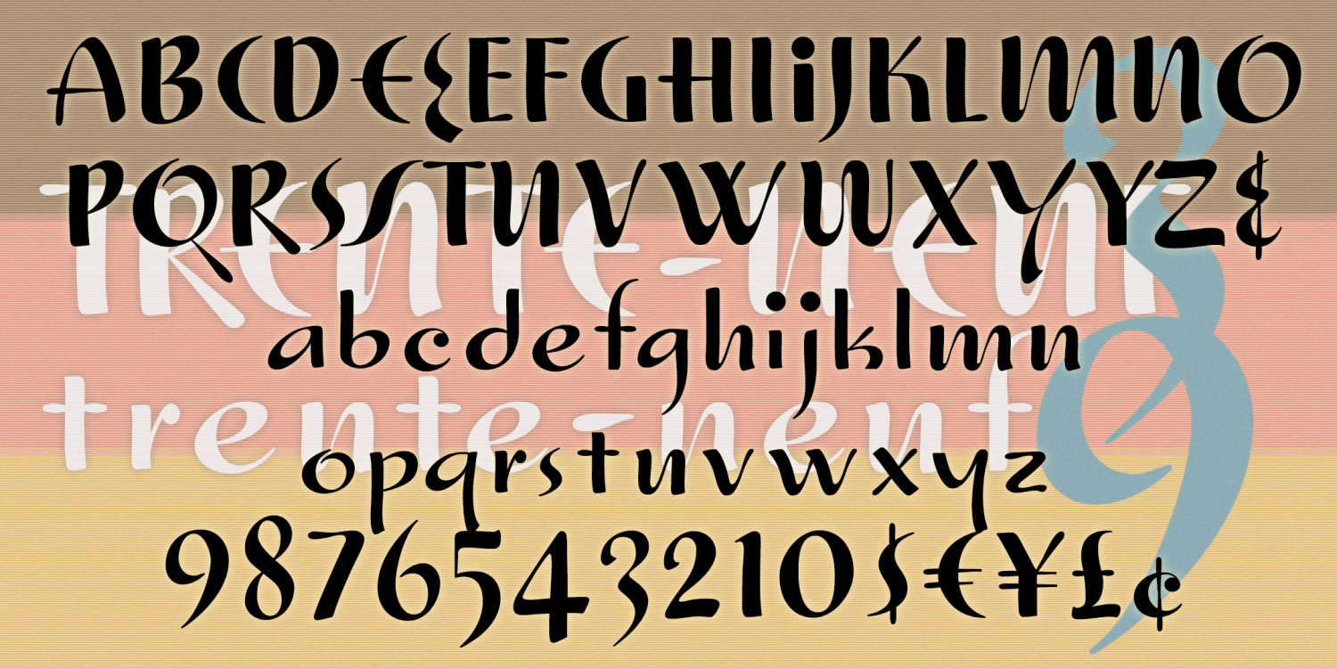 Jest Outline Font Style by Harold's Fonts | Font Bros