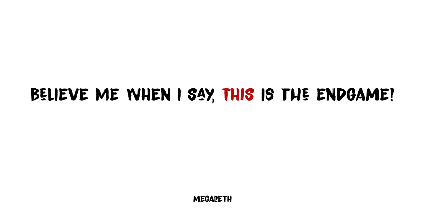 Endgame Font Family by Hanoded | Font Bros