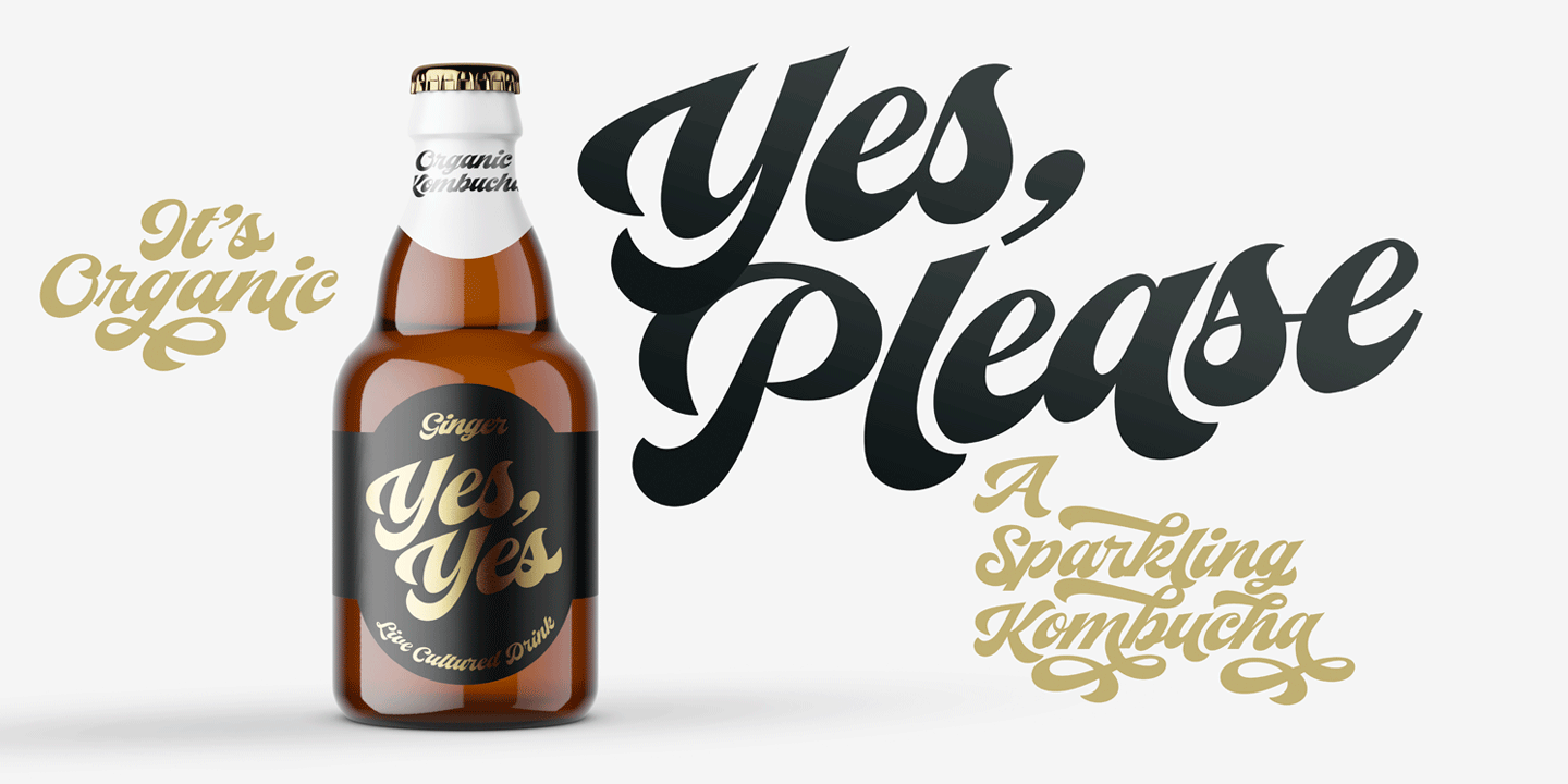 Yes Script Font Family by Fenotype | Font Bros