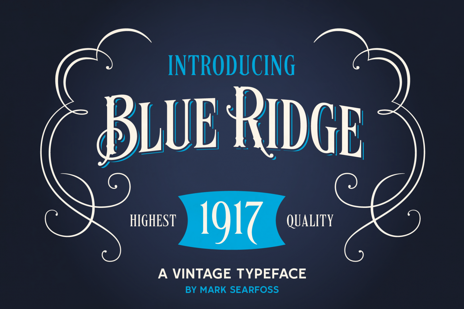 Blue Ridge Font Family by Searfoss Design | Font Bros