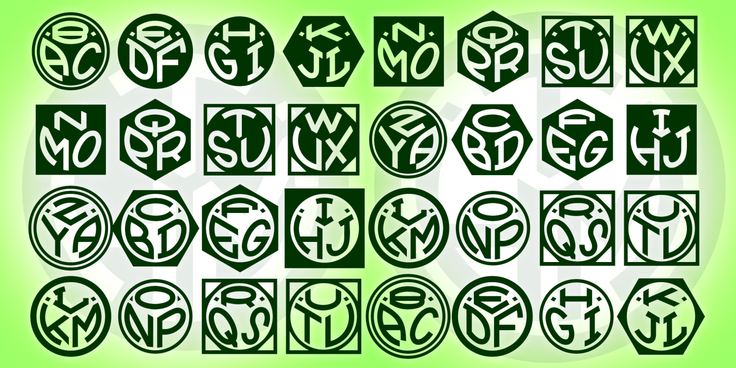 Triad Monograms Font Family by Harold's Fonts | Font Bros