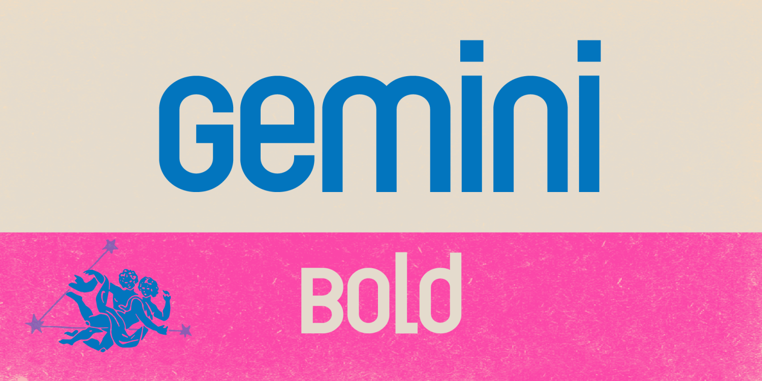 Gemini Bold Font Bundle by Fontalicious | Font Bros