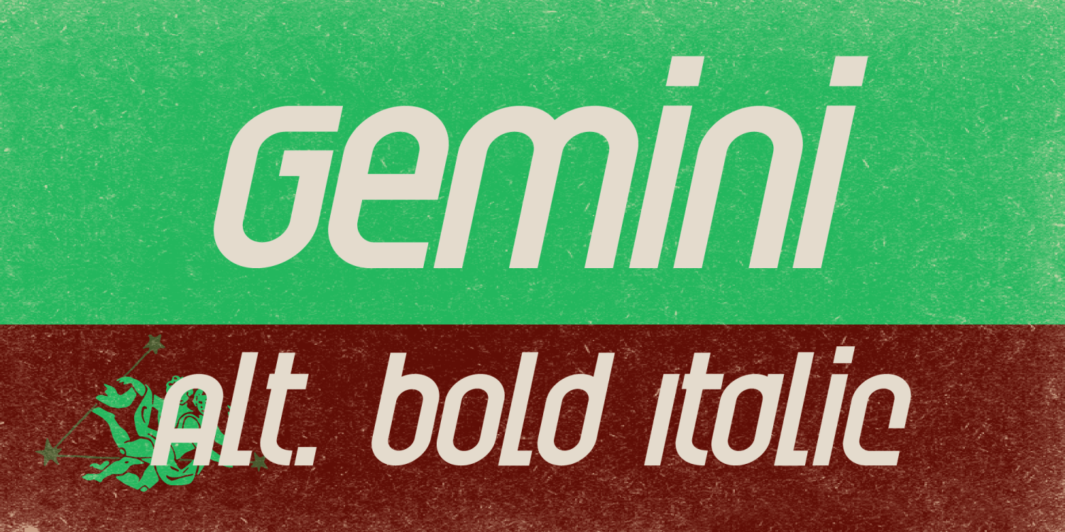 Gemini Bold Font Bundle by Fontalicious | Font Bros