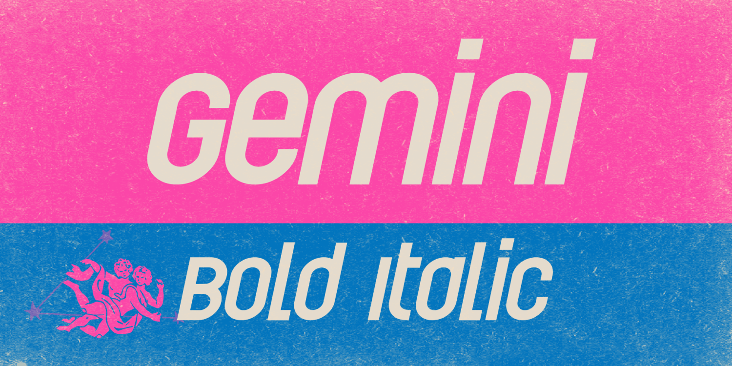 Gemini Bold Font Bundle by Fontalicious | Font Bros