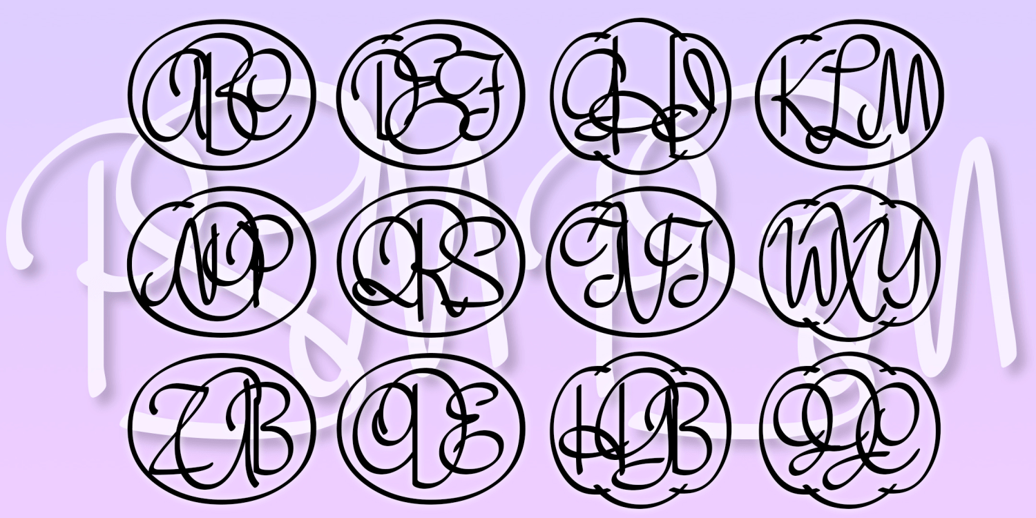 Pen Script Monograms Font Family by Harold's Fonts | Font Bros