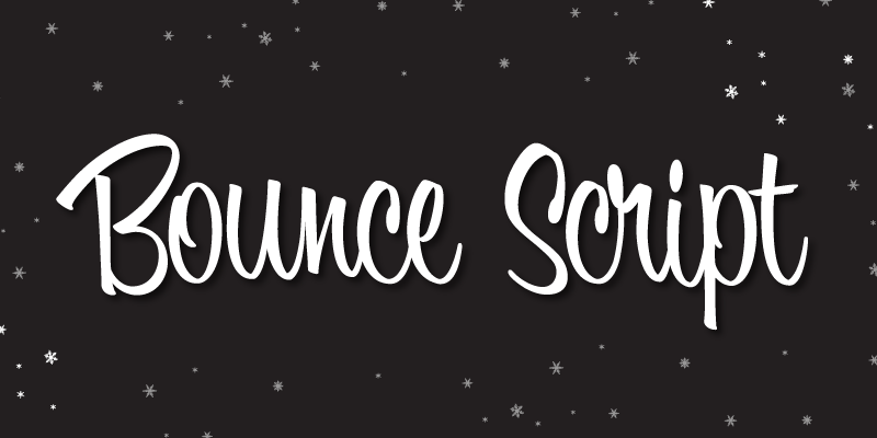 Bounce Script Font Family by CBdO | Font Bros