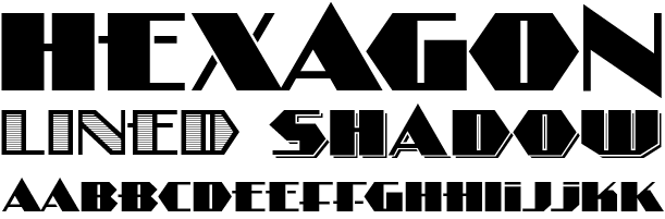 Hexagon Font Family by Fat Daddy Fonts | Font Bros