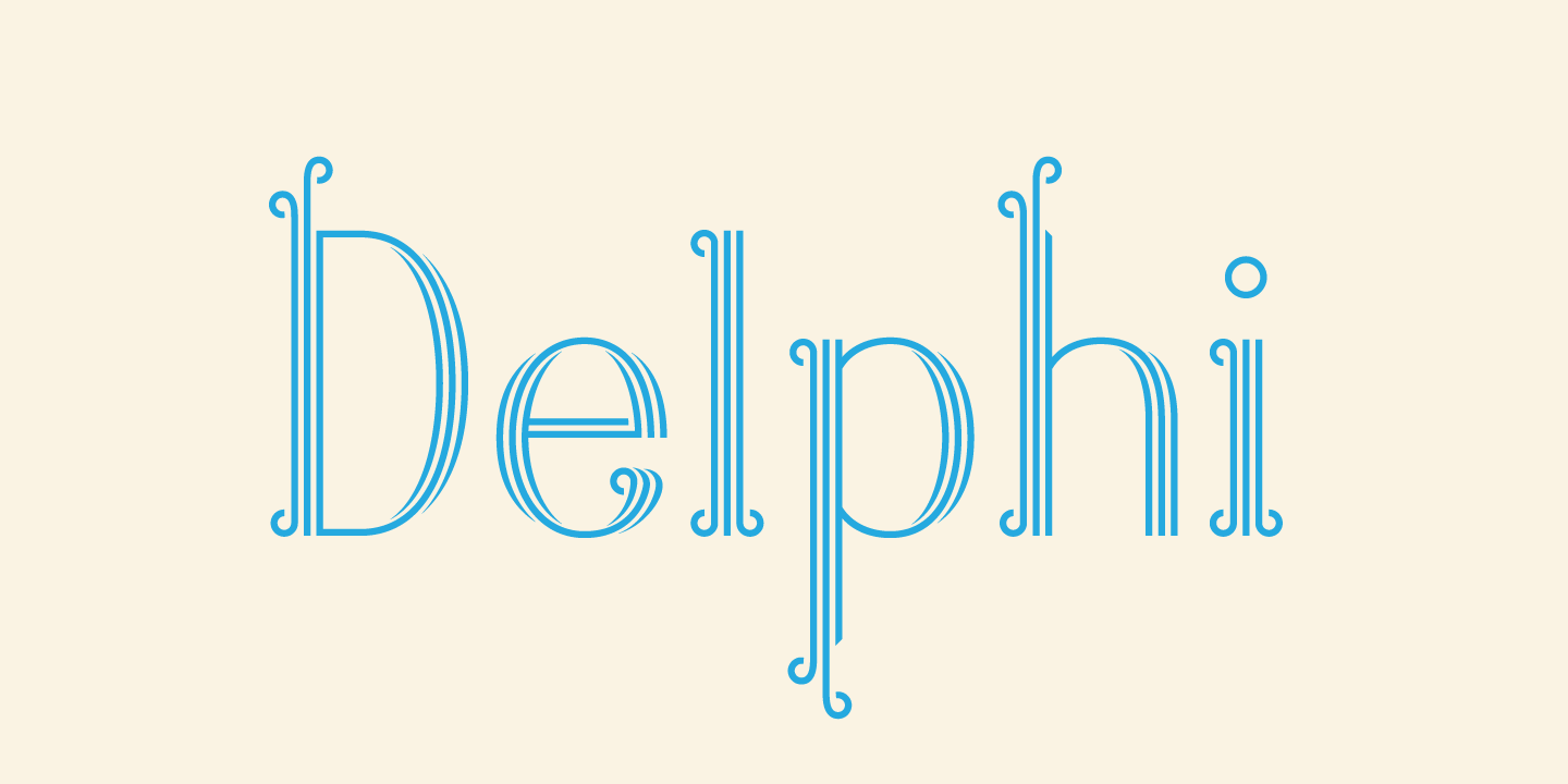 Delphi Font Family by Positype | Font Bros