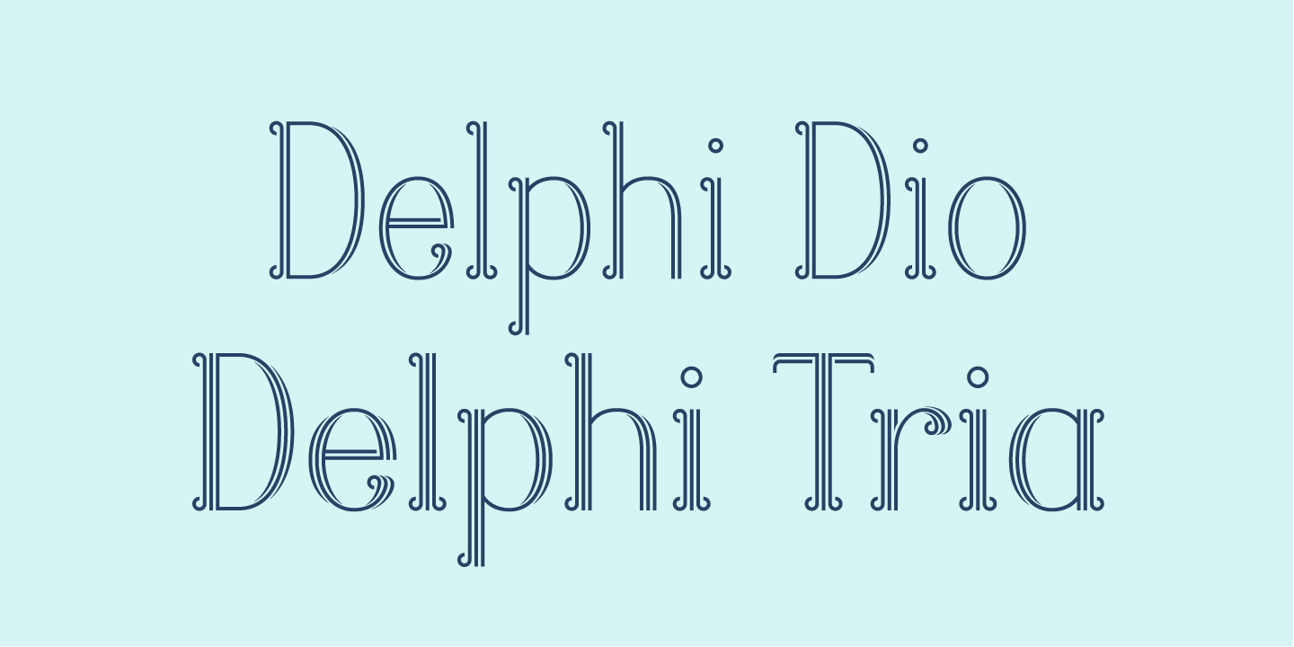 Delphi Font Family by Positype | Font Bros