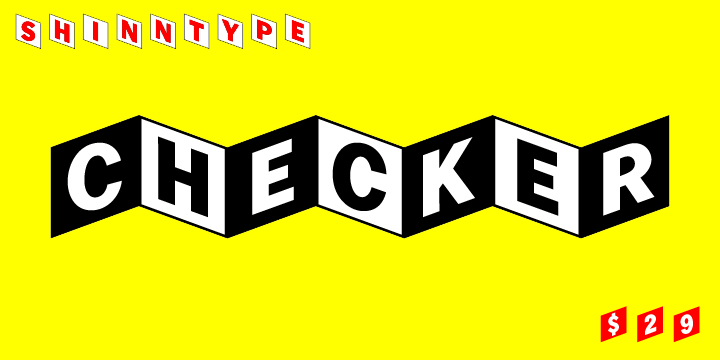 Checker Regular Font Style by Shinntype | Font Bros