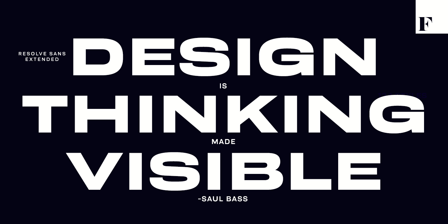 Resolve Sans Font Family by Fenotype | Font Bros