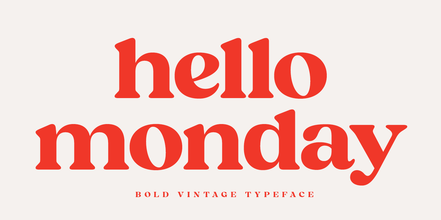 Hello Monday Font Family by Fenotype | Font Bros