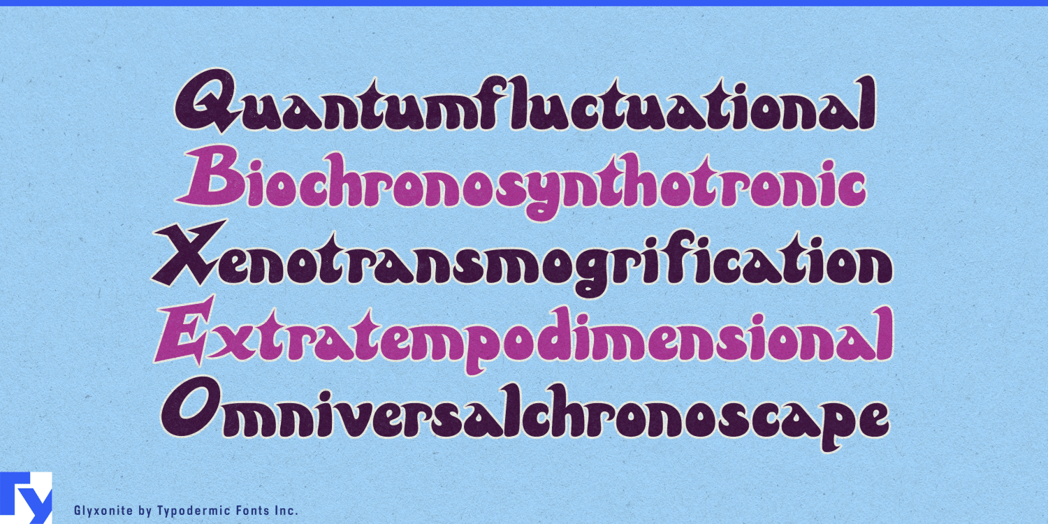 Glyxonite Font Family by Typodermic | Font Bros