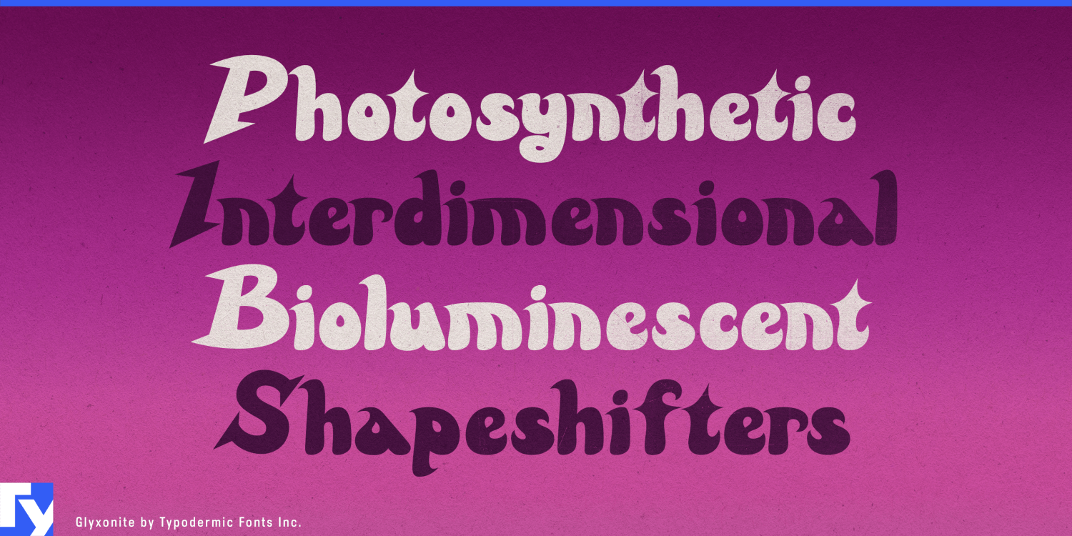 Glyxonite Font Family by Typodermic | Font Bros