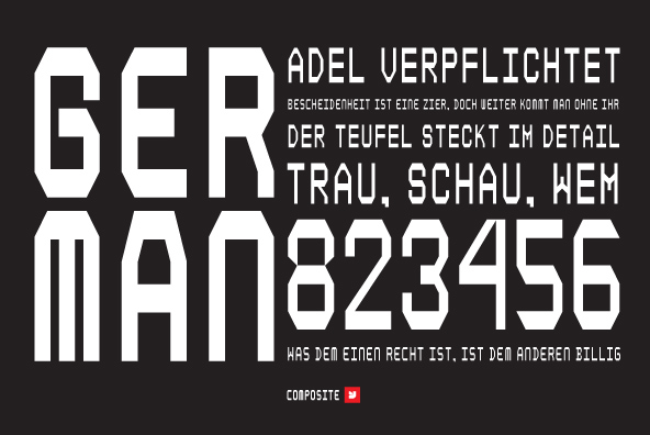 YWFT Composite Regular Font Style by YouWorkForThem | Font Bros