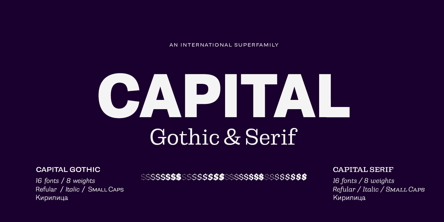Capital Font Family by Fenotype | Font Bros
