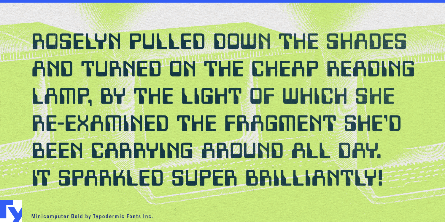 Minicomputer Font Family by Typodermic | Font Bros