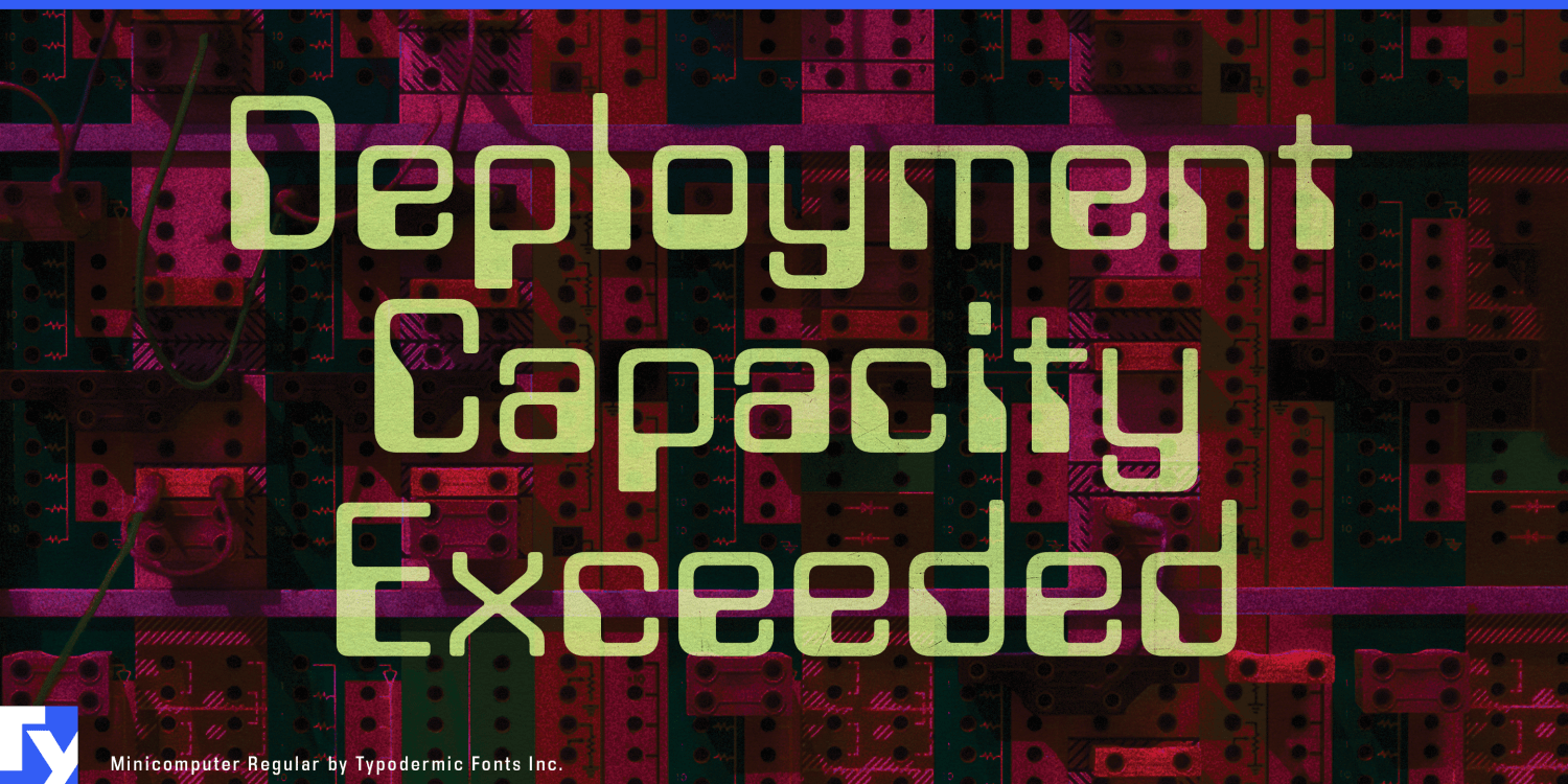 Minicomputer Font Family by Typodermic | Font Bros