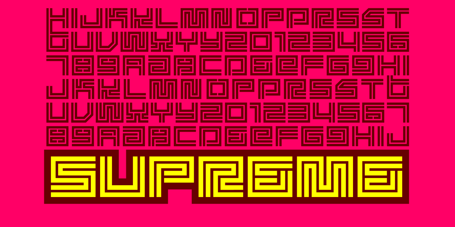 Supreme Font Family by Fontalicious | Font Bros
