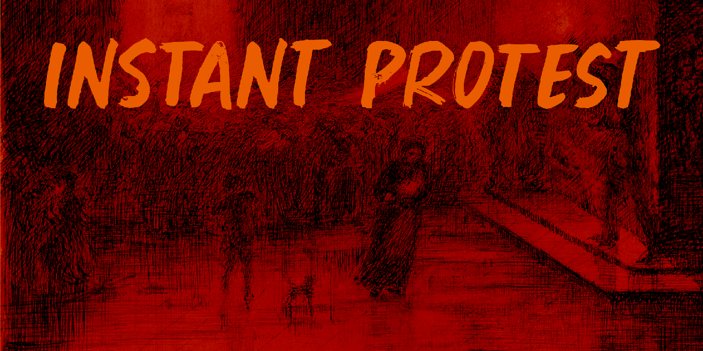 Instant Protest Font Family by Hanoded | Font Bros