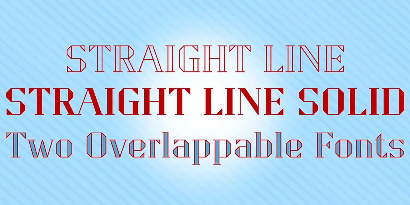 Straight Line Font Family by K-Type | Font Bros
