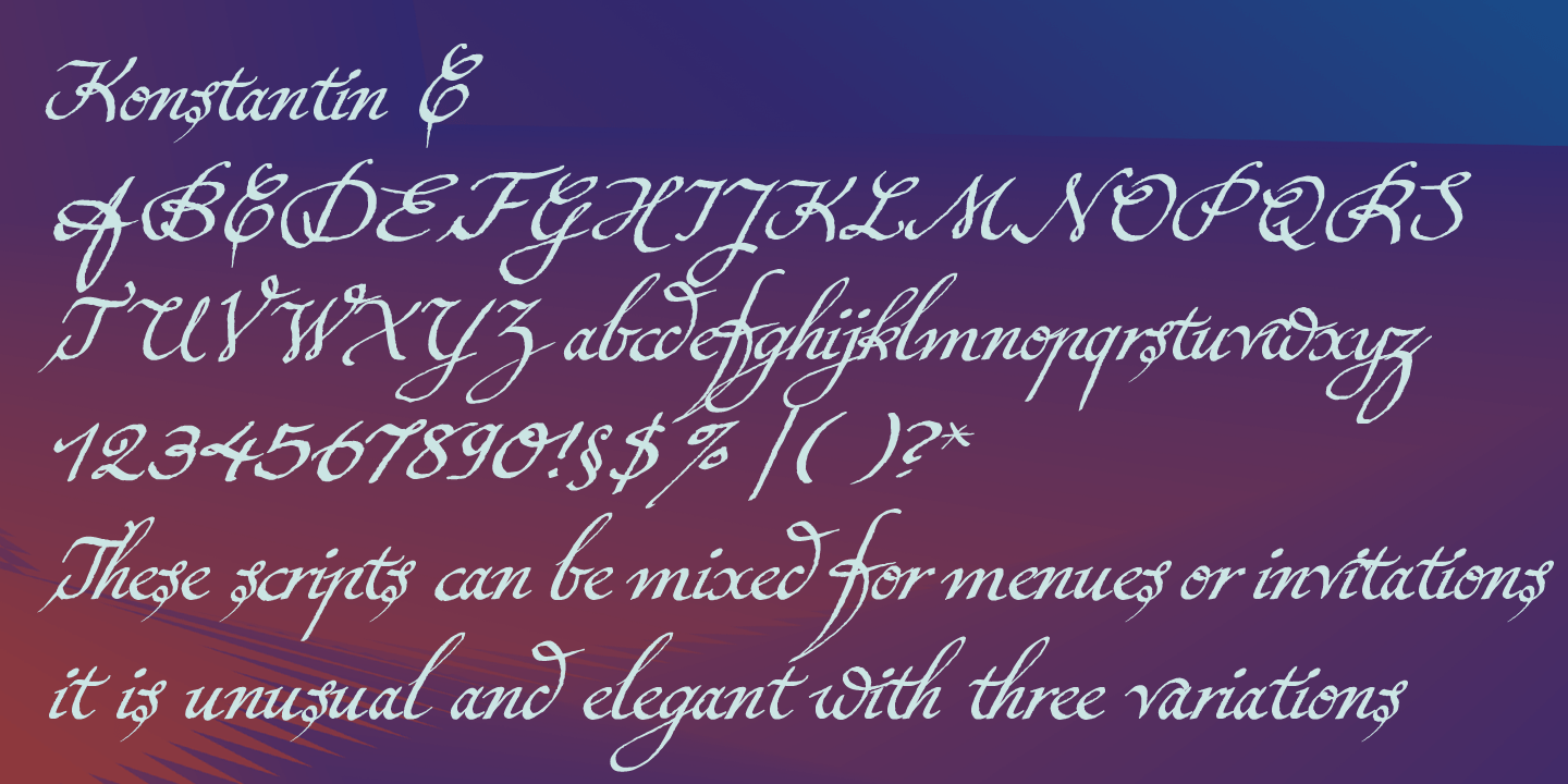 Konstantin Font Family by Wiescher Design | Font Bros