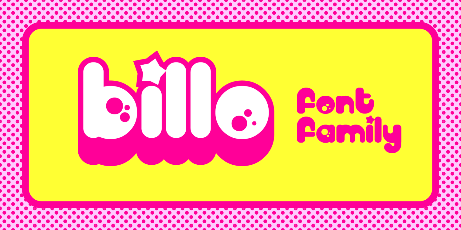 Billo Font Family by Fontalicious | Font Bros