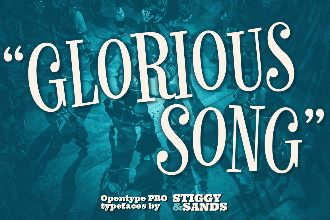Glorious Song Font Family by Stiggy & Sands | Font Bros