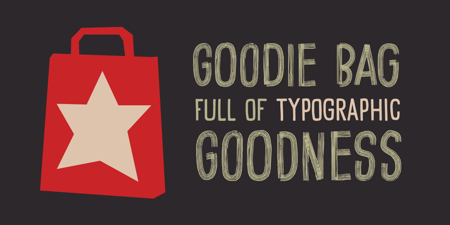 Goodie Bag Font Family by Hanoded | Font Bros