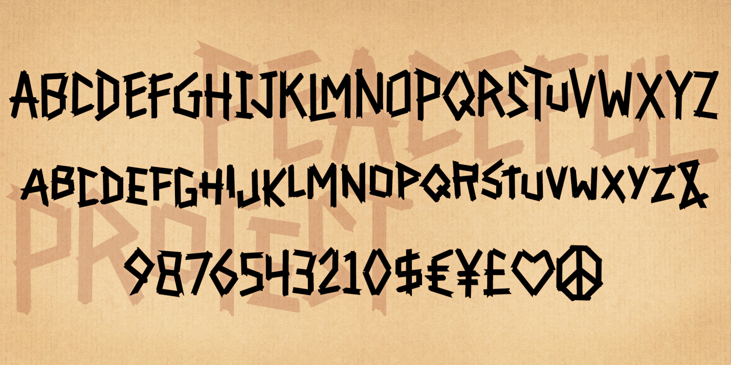 Peaceful Protest Font Family by Harold's Fonts | Font Bros