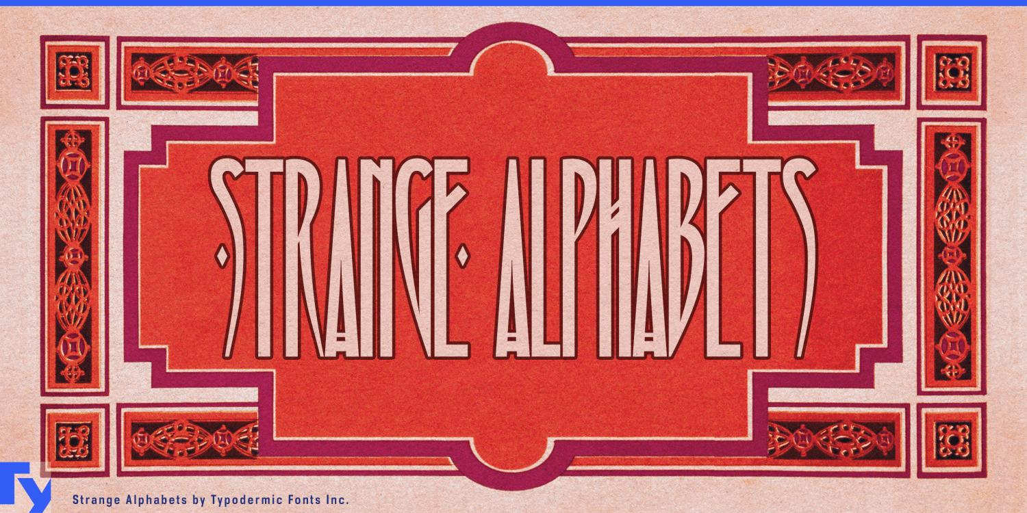 Strange Alphabets Font Family by Typodermic | Font Bros