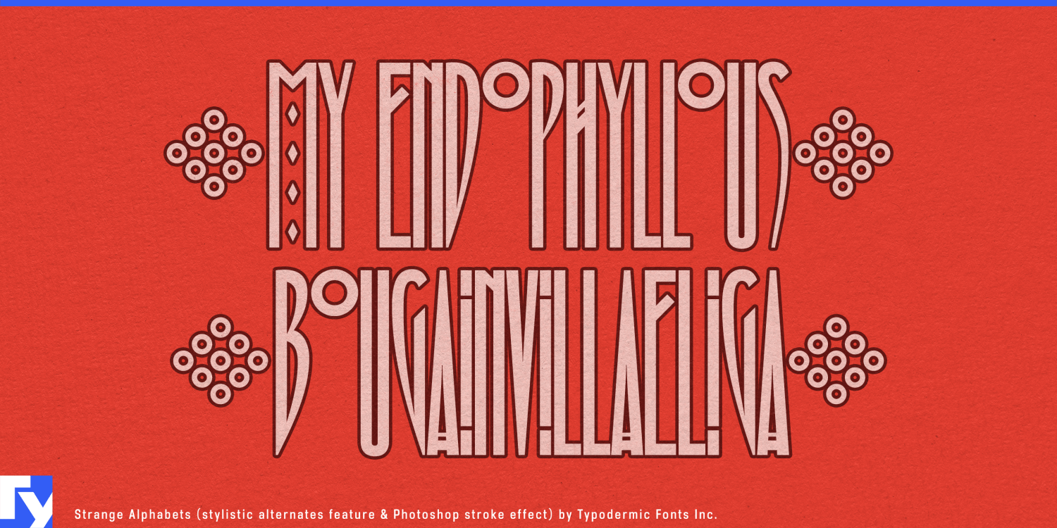 Strange Alphabets Font Family by Typodermic | Font Bros