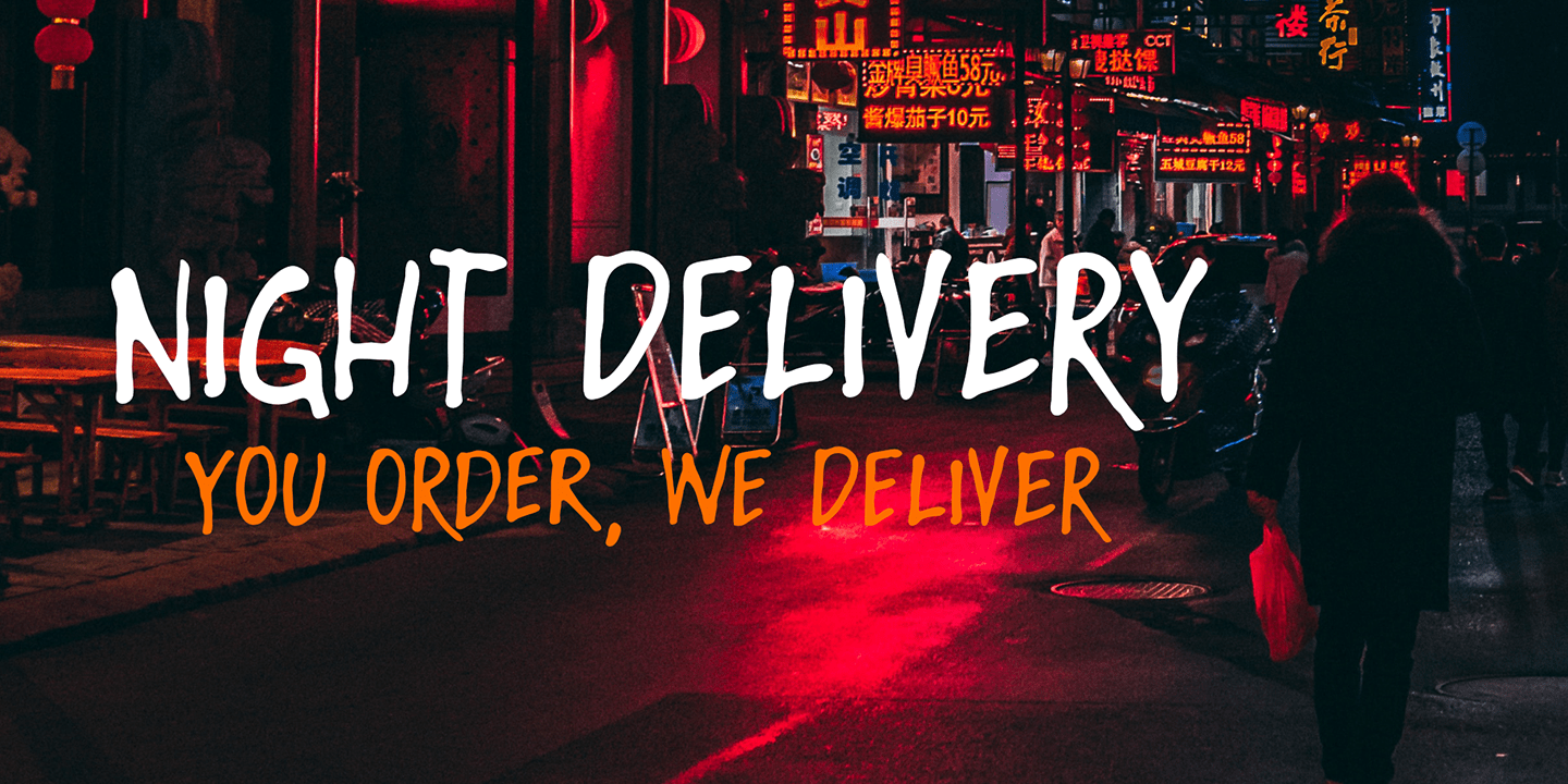 Night Delivery Font Family by Kitchen Table Type Foundry | Font Bros