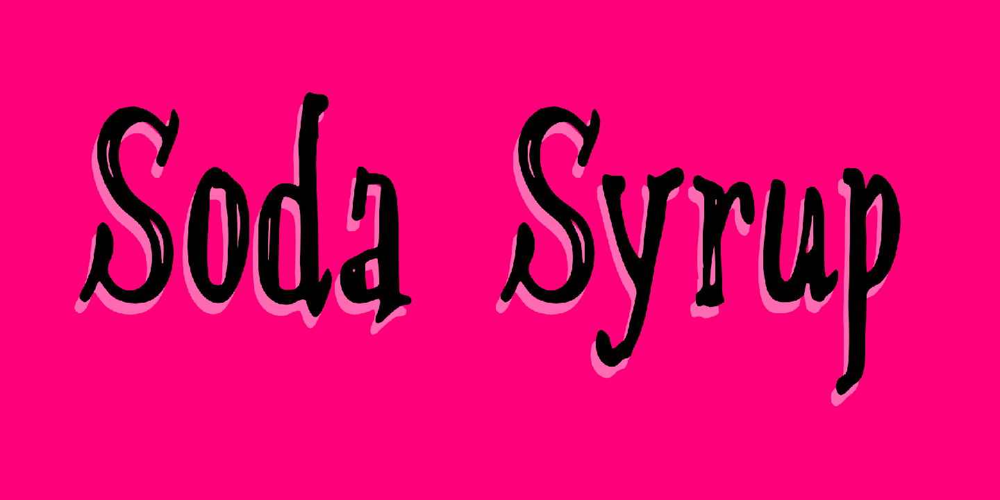 Soda Syrup Font Family by Kitchen Table Type Foundry | Font Bros