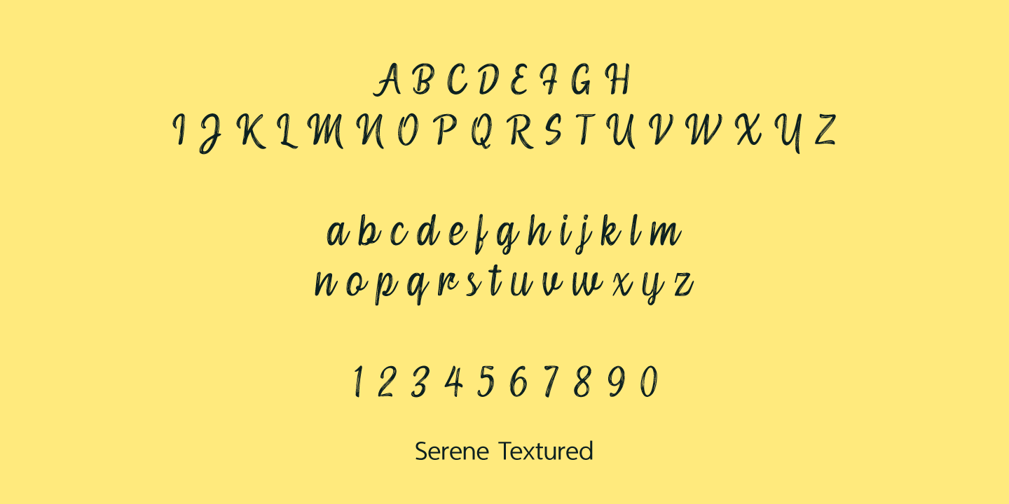 Serene Textured Script Font Family by Pedro Teixeira Type Foundry | Font Bros