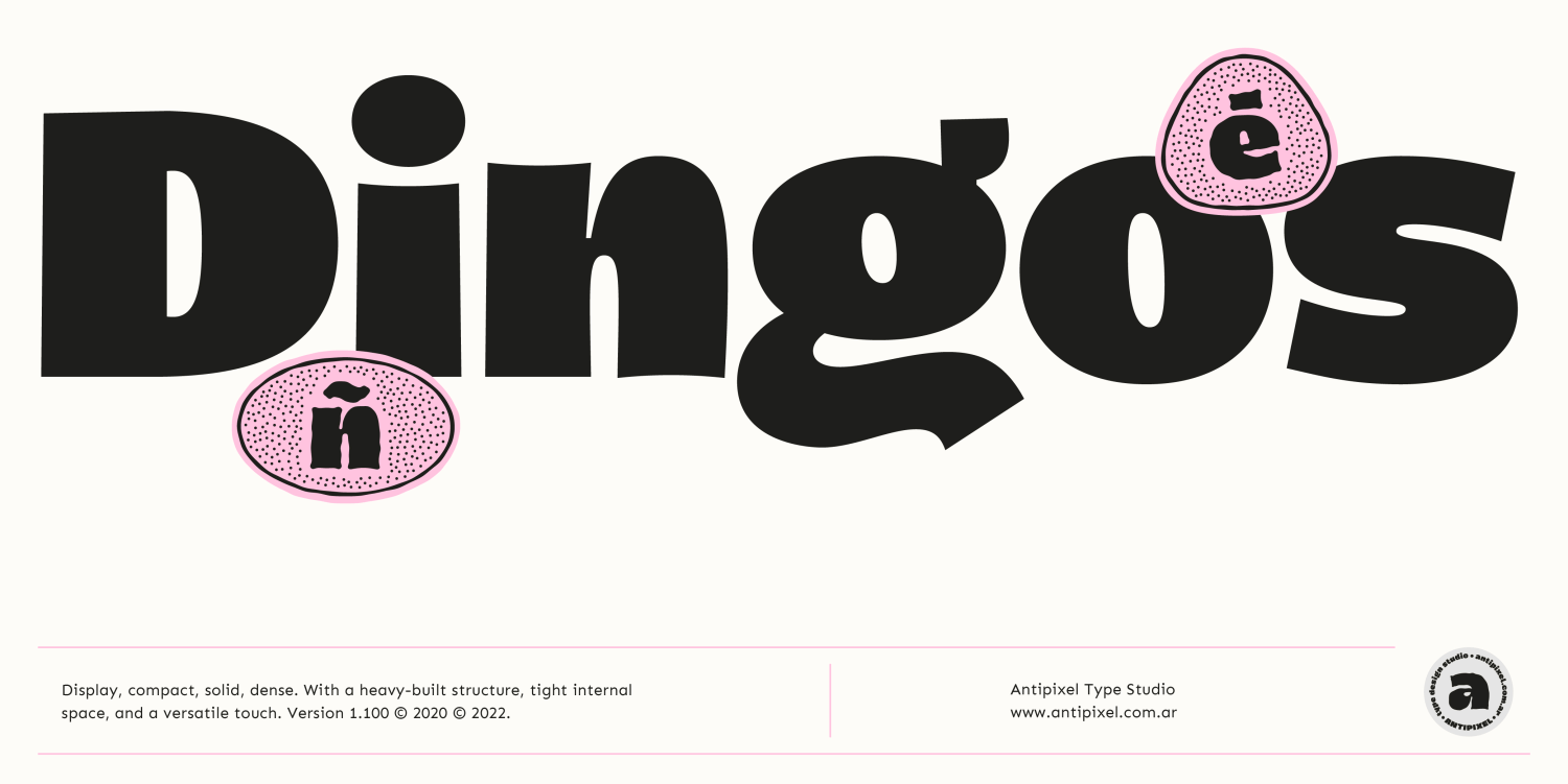 Dingos Font Family by Antipixel | Font Bros