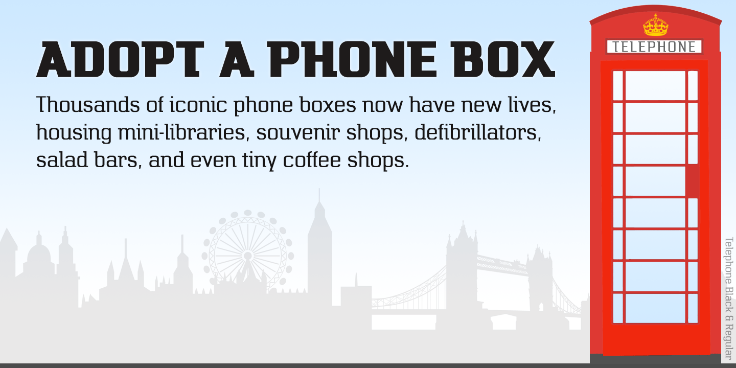 Telephone Font Family by K-Type | Font Bros