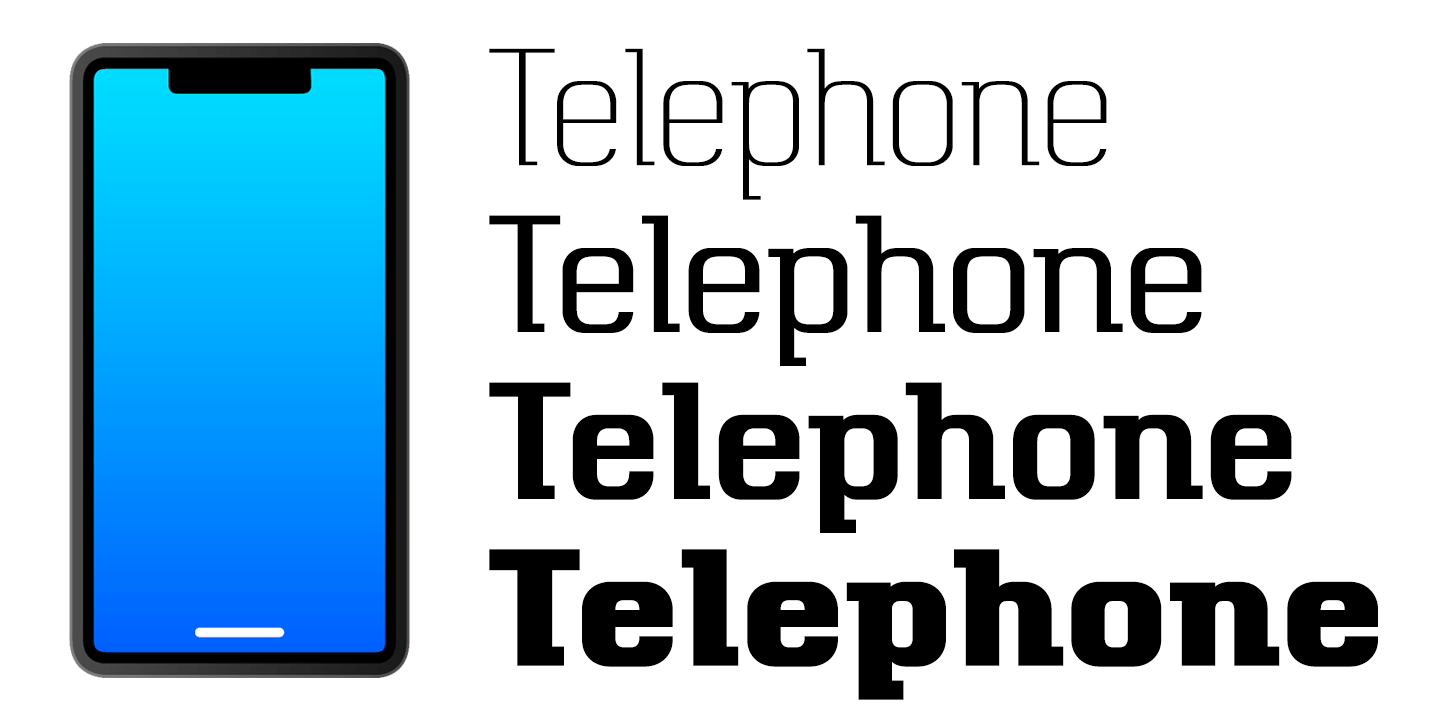 Telephone Font Family by K-Type | Font Bros