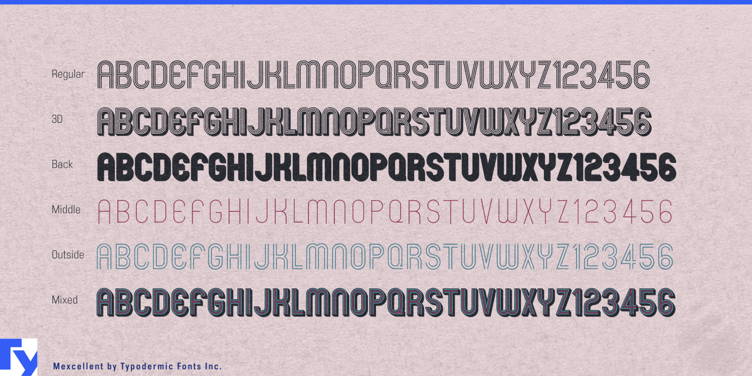 Mexcellent Font Family by Typodermic | Font Bros