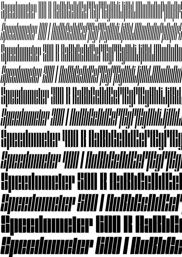 Speedometer Font Family by Flat-It | Font Bros