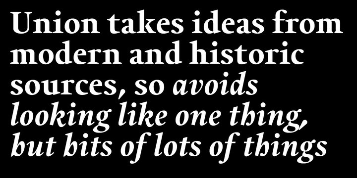 Union Font Family by Alias | Font Bros