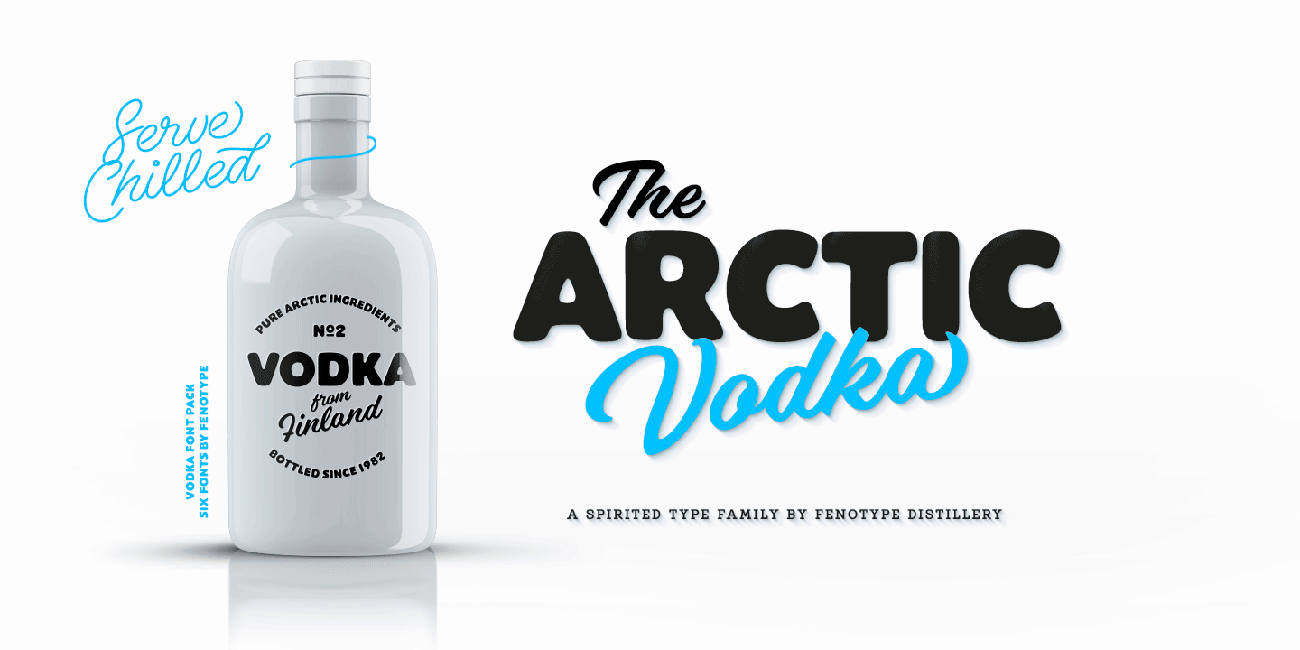 Vodka Font Family by Fenotype | Font Bros
