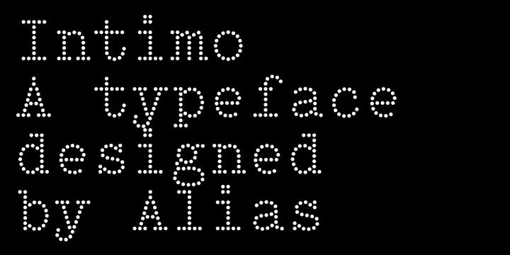 Intimo One Font Style by Alias | Font Bros