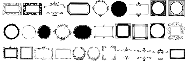 Frames and Borders Font Style by Outside-the-Line | Font Bros